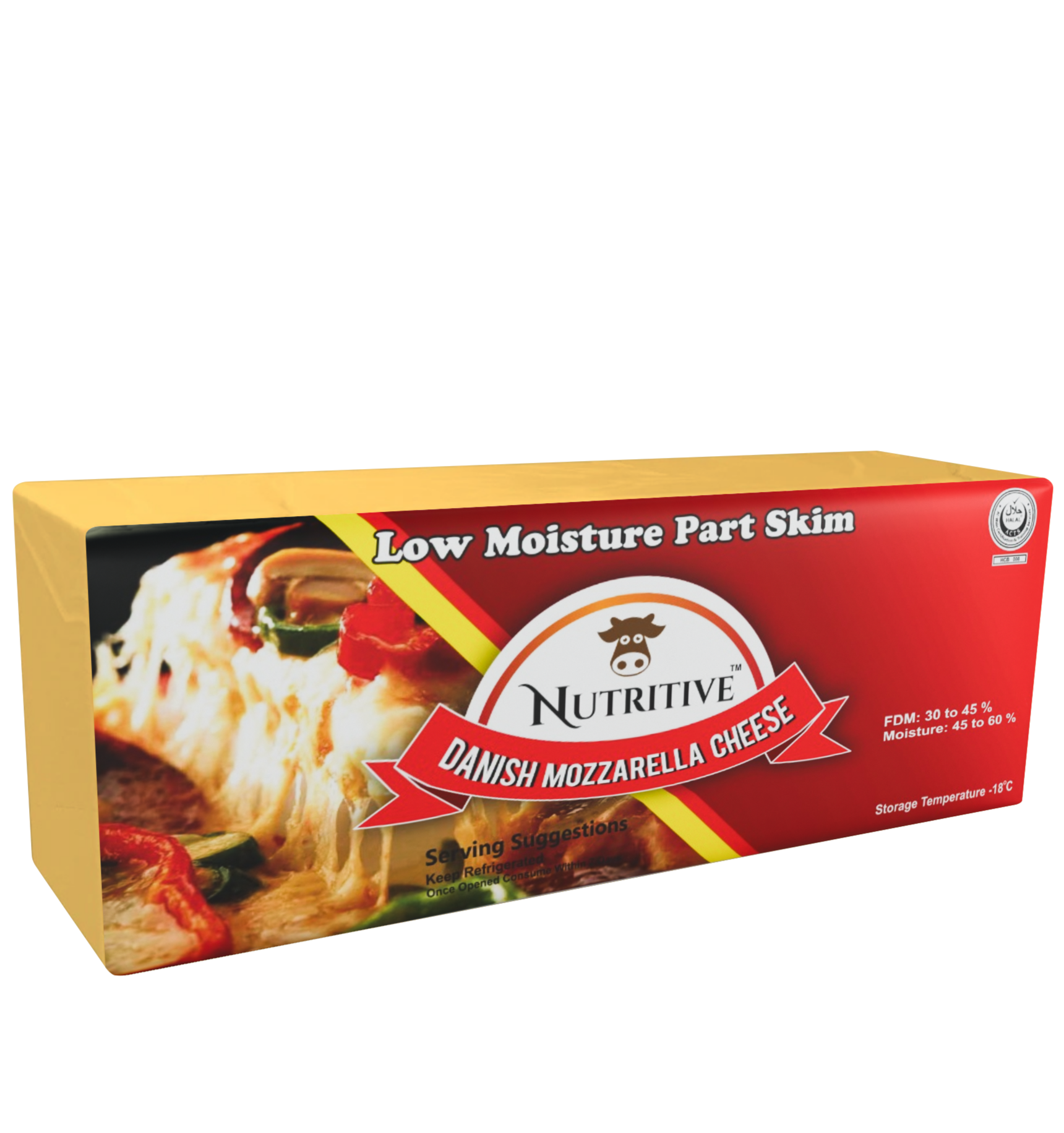 Nutritive Danish Mozzarella Cheese 2kg